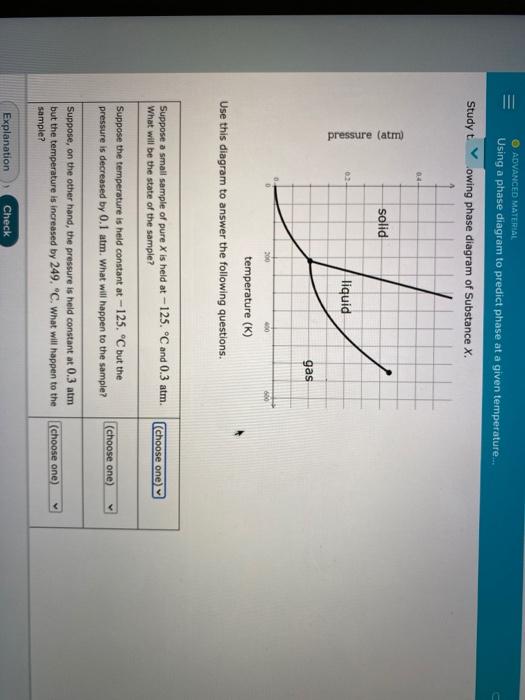 Solved ADVANCED MATERIAL Using a phase diagram to predict | Chegg.com