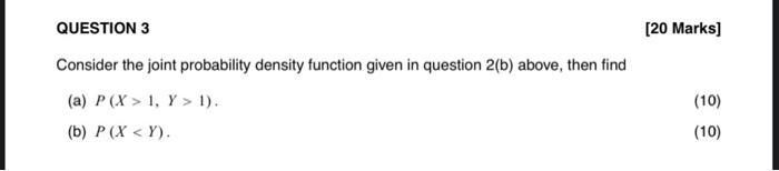 Solved Consider the joint probability density function given | Chegg.com