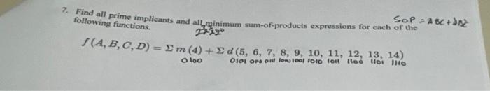 Solved Find all prime implicants and all rqinimum | Chegg.com