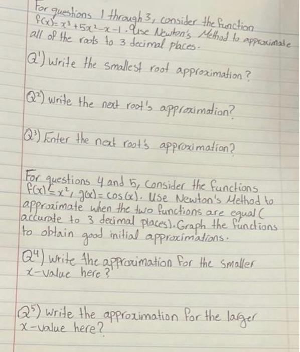 Solved i really need help with these five questions with | Chegg.com