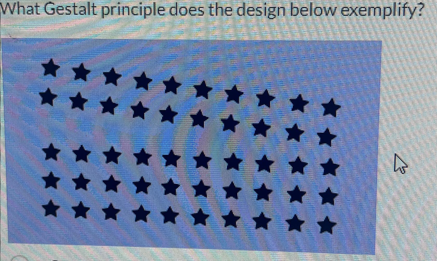 Solved What Gestalt principle does the design below | Chegg.com