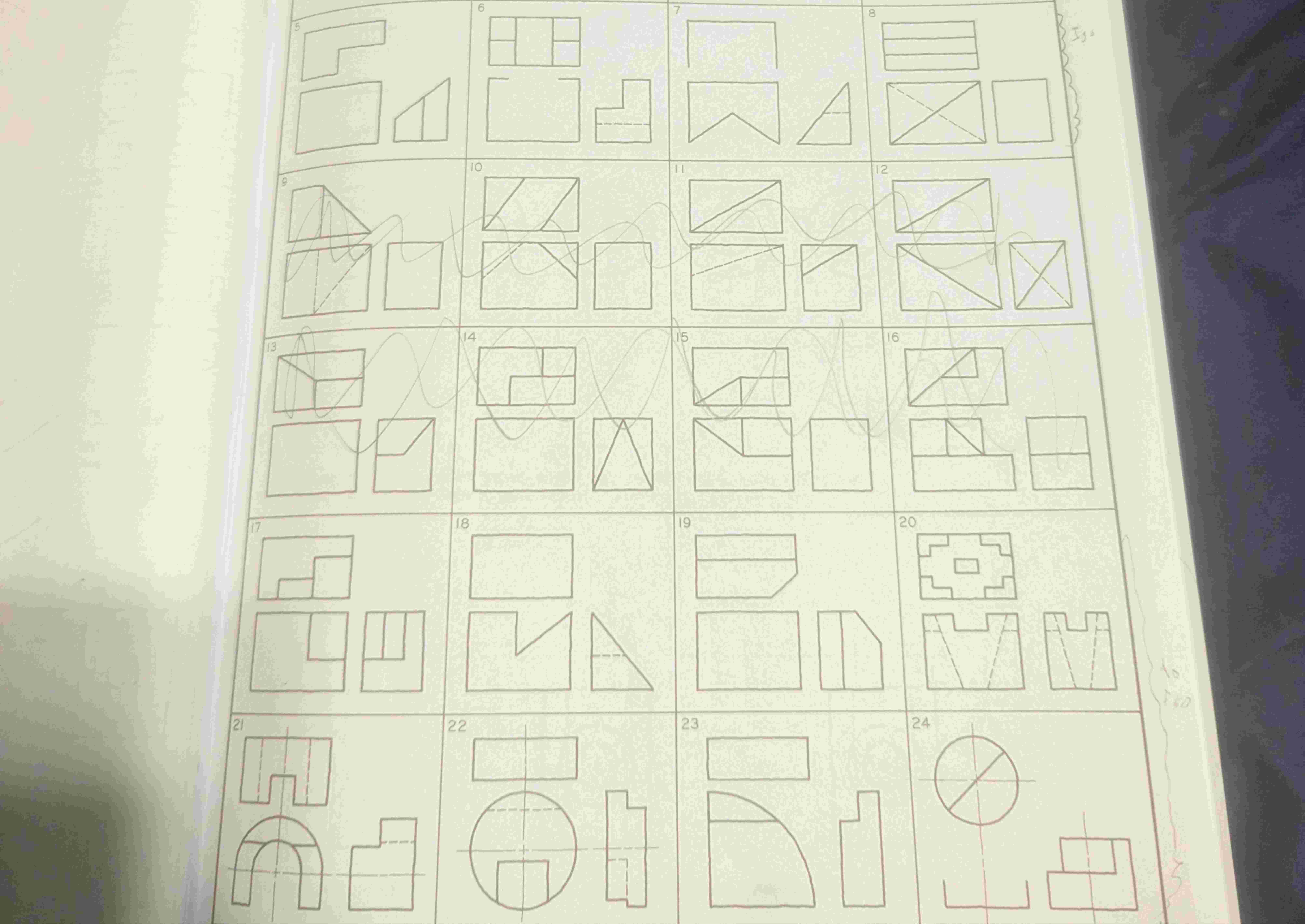 Sketch missing lines/views. ﻿Problems 5-8 ﻿need | Chegg.com