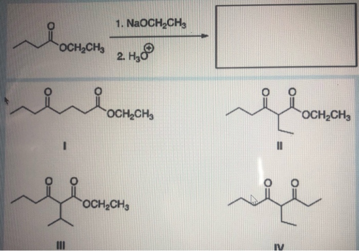 Solved 1. NaOCH2CH3 DOCHSCH OCH2CH3 2. Hy8 OCH2CH3 OCH2CH3 | Chegg.com