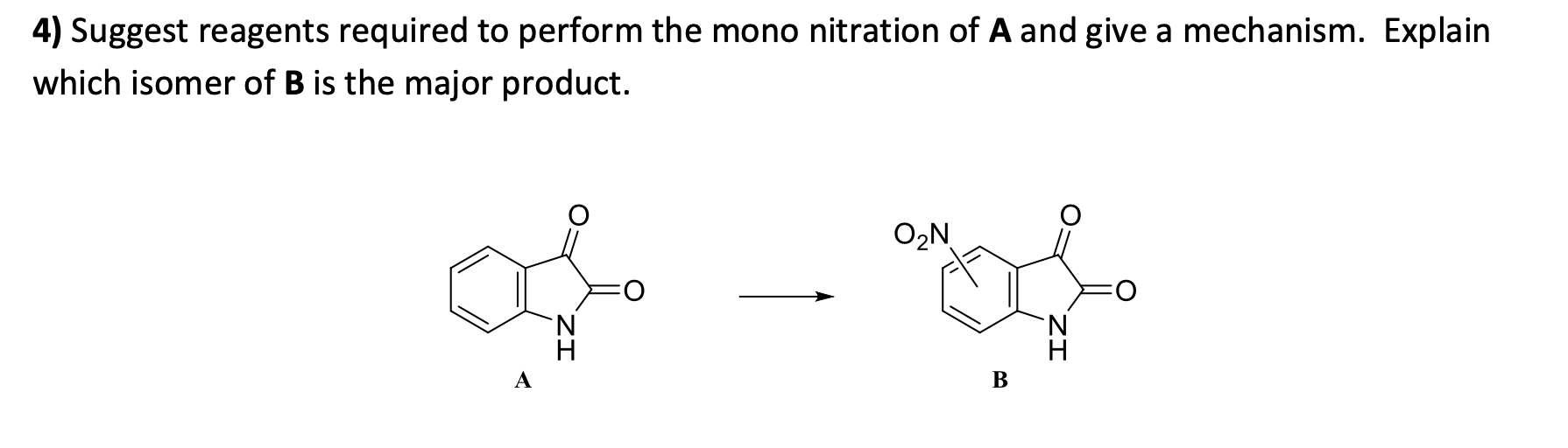Solved Suggest reagents required to perform the mono | Chegg.com