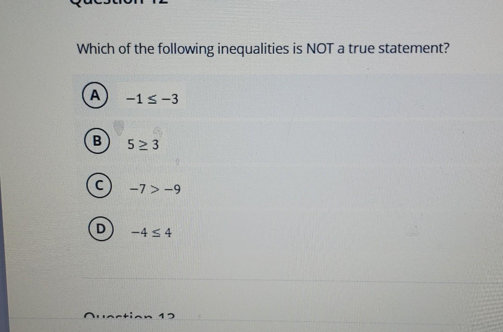 Solved Which inequality represents the following situation: | Chegg.com