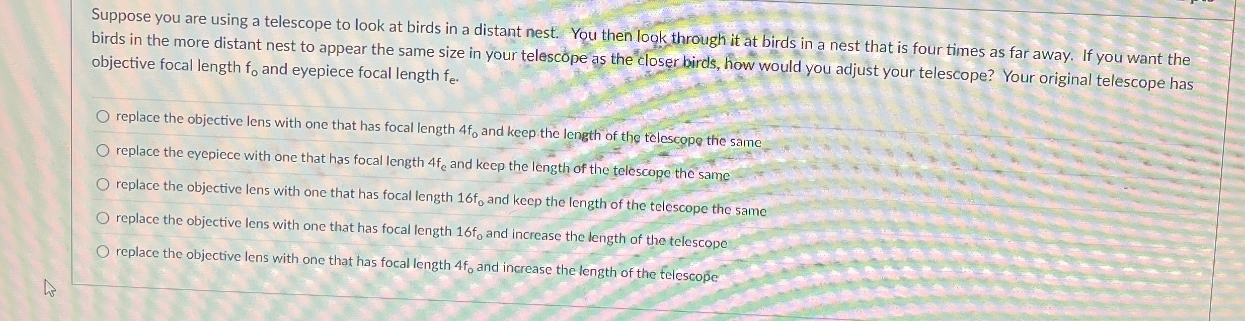 High Quality SOLUTION Suppose you are using a telescope to look at ...