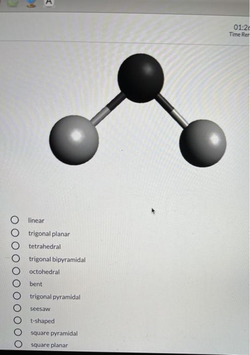 Solved linear trigonal planar tetrahedral trigonal | Chegg.com