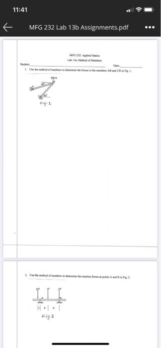 11:41 K MFG 232 Lab 13b Assignments.pdf ... MGA III | Chegg.com