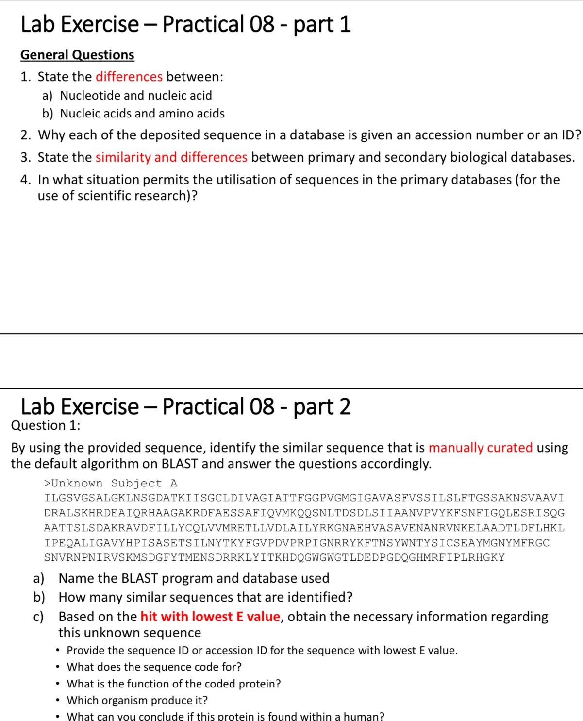 Solved Lab Exercise ﻿practical 08 ﻿part 1general 