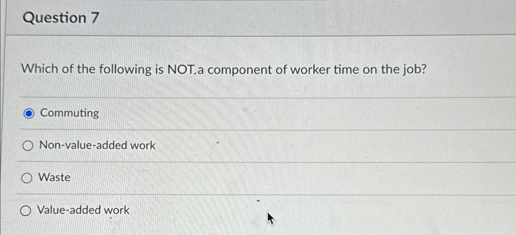 Solved Question 7Which of the following is NOT.a component | Chegg.com