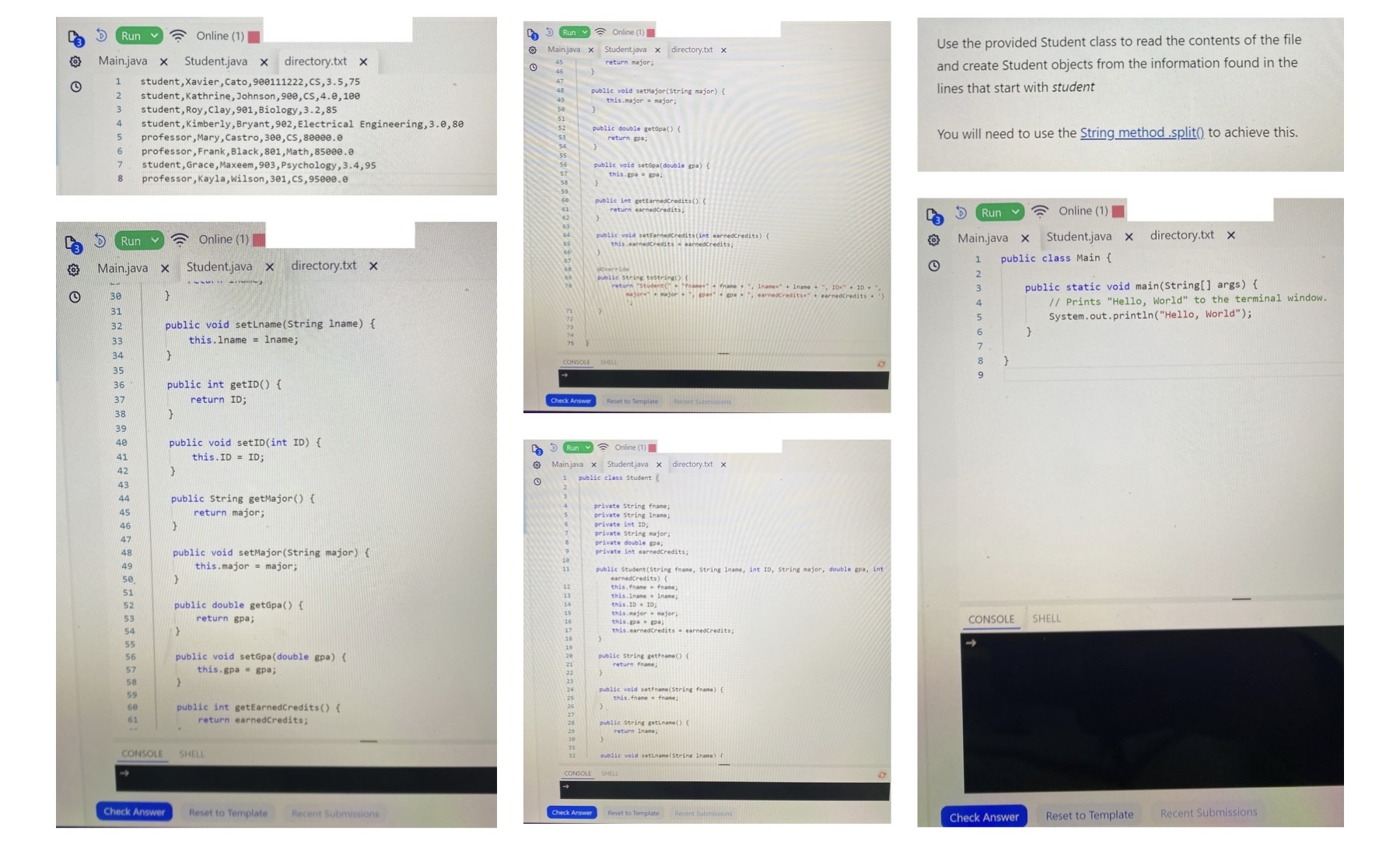 Solved I will upvote if code solves problem and runs without | Chegg.com