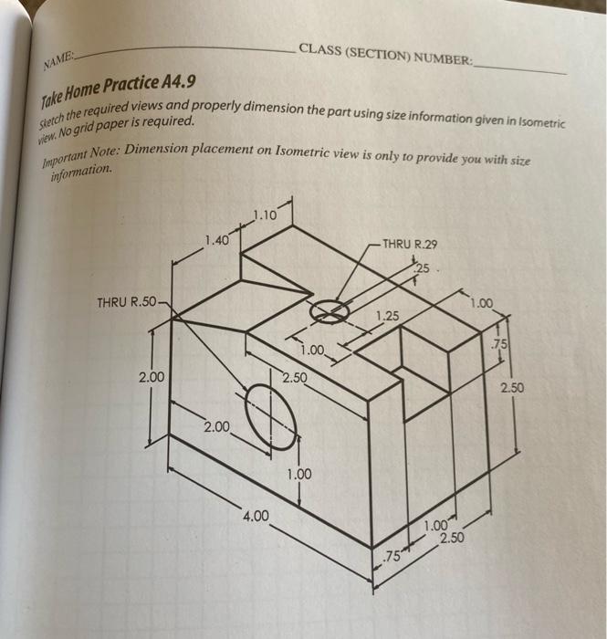 Solved CLASS (SECTION) NUMBER: NAME Tale Home Practice A4.9 | Chegg.com