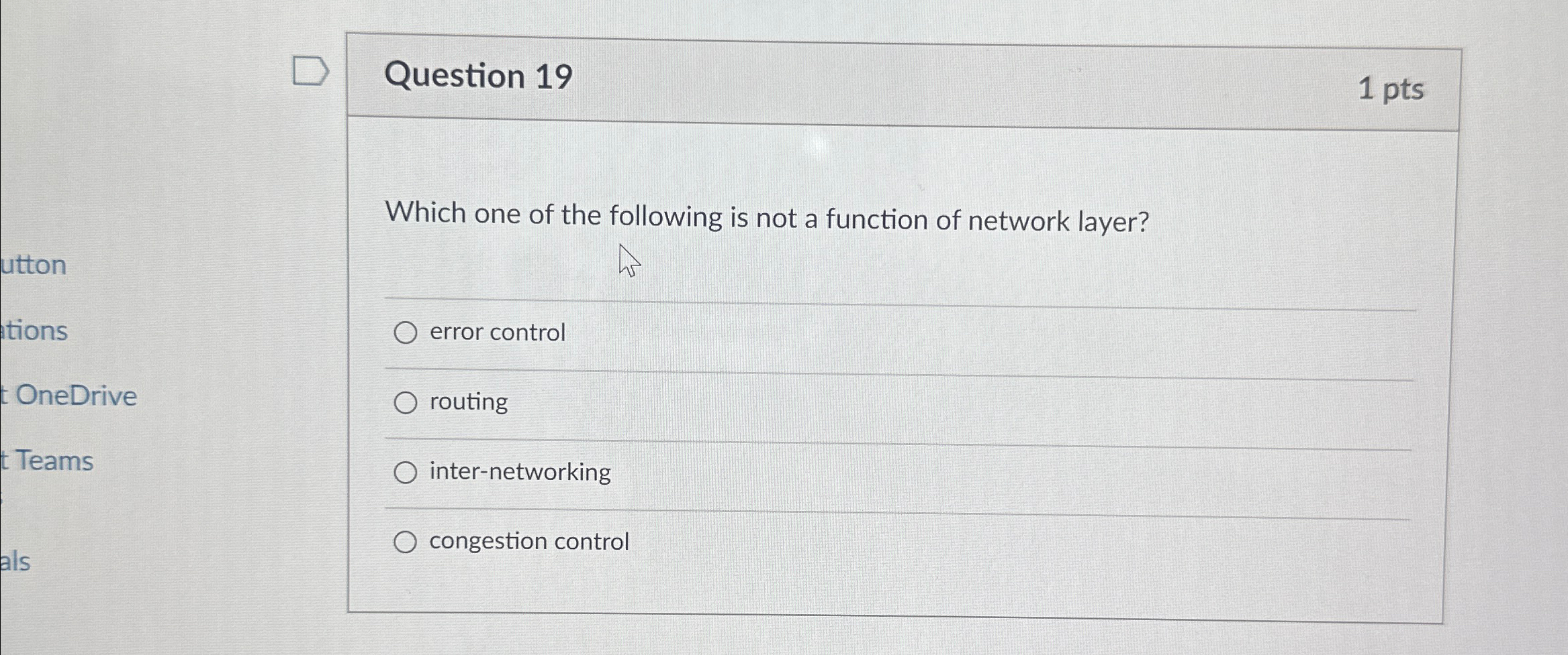 Solved Question 191 ﻿ptsWhich one of the following is not a | Chegg.com