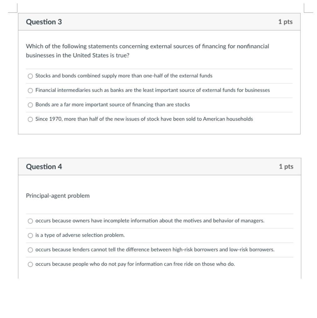 Solved Which of the following statements concerning external | Chegg.com