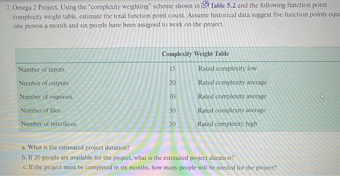 Solved 7. Omega 2 Project. Using the "complexity weighting" | Chegg.com