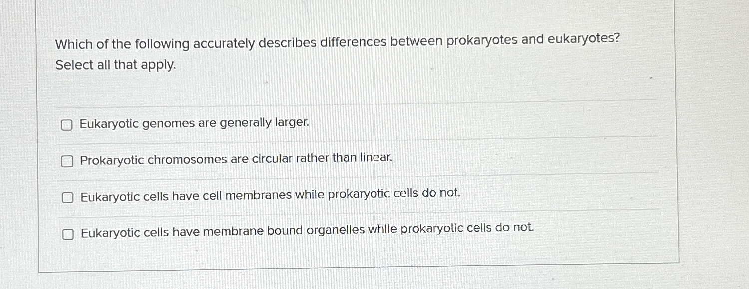 Solved Which of the following accurately describes | Chegg.com