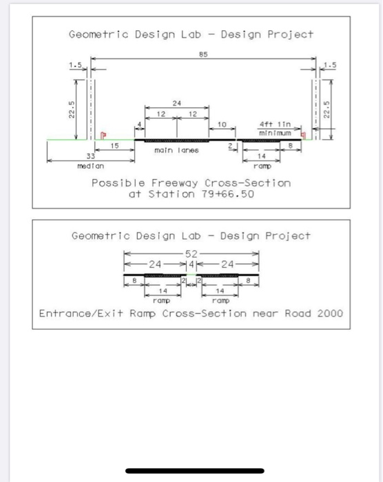 Design a Grade-Separated Partial Cloverleaf | Chegg.com