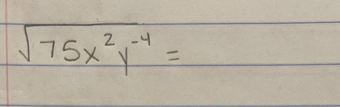 Solved 75x2y−4= | Chegg.com
