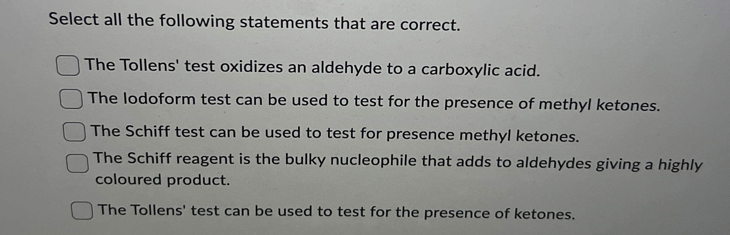 Solved Select all the following statements that are | Chegg.com