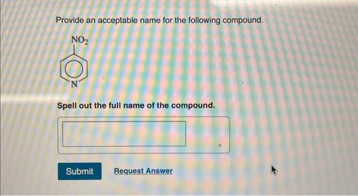 Solved Provide an acceptable name for the following | Chegg.com