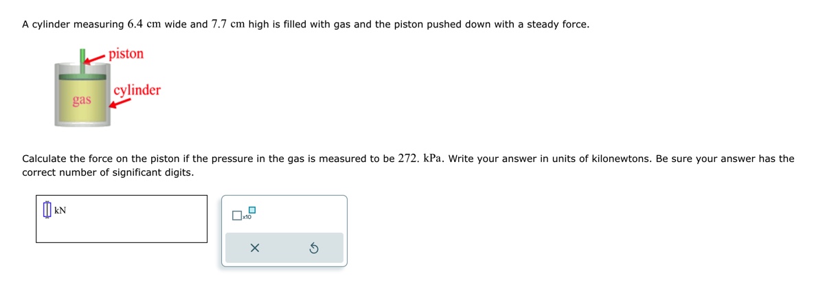 Solved A cylinder measuring 6.4cm ﻿wide and 7.7cm ﻿high is | Chegg.com