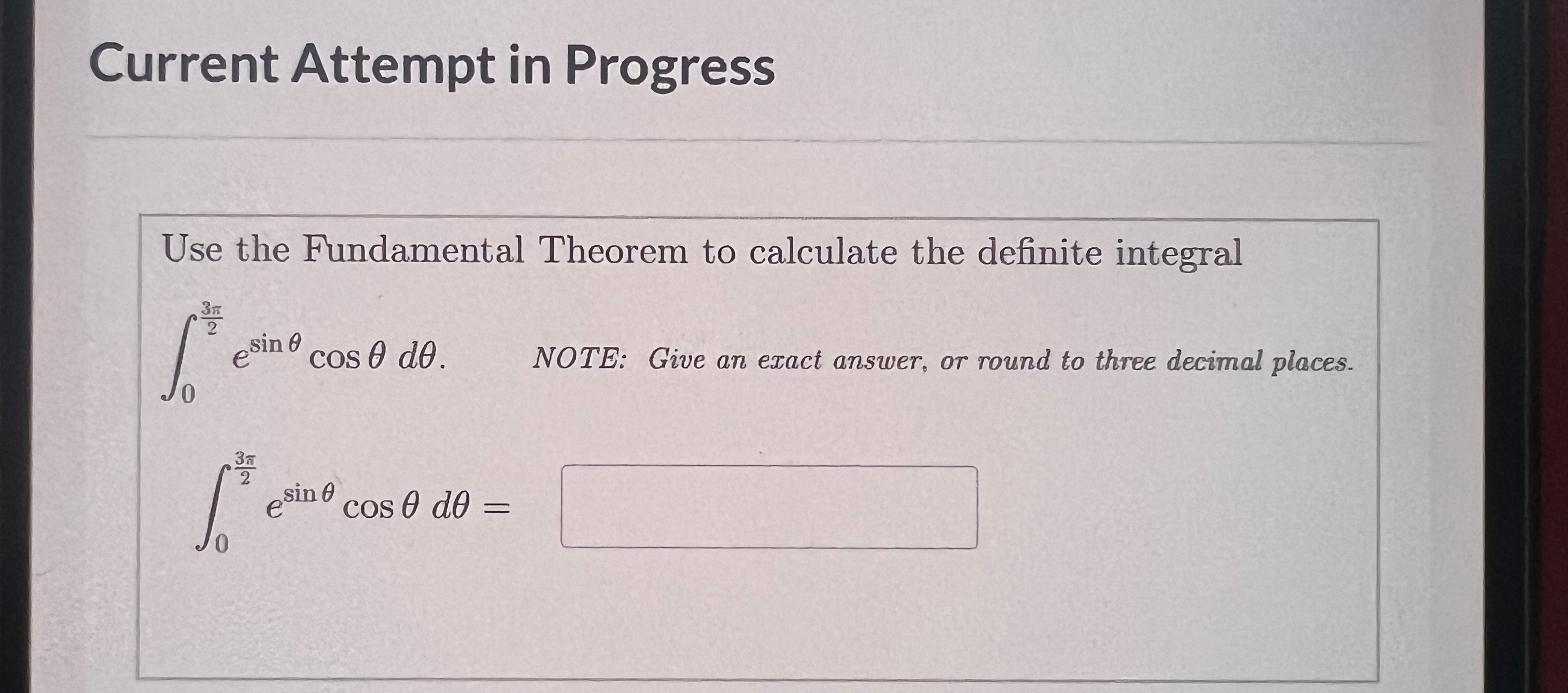 Solved Current Attempt in ProgressUse the Fundamental | Chegg.com