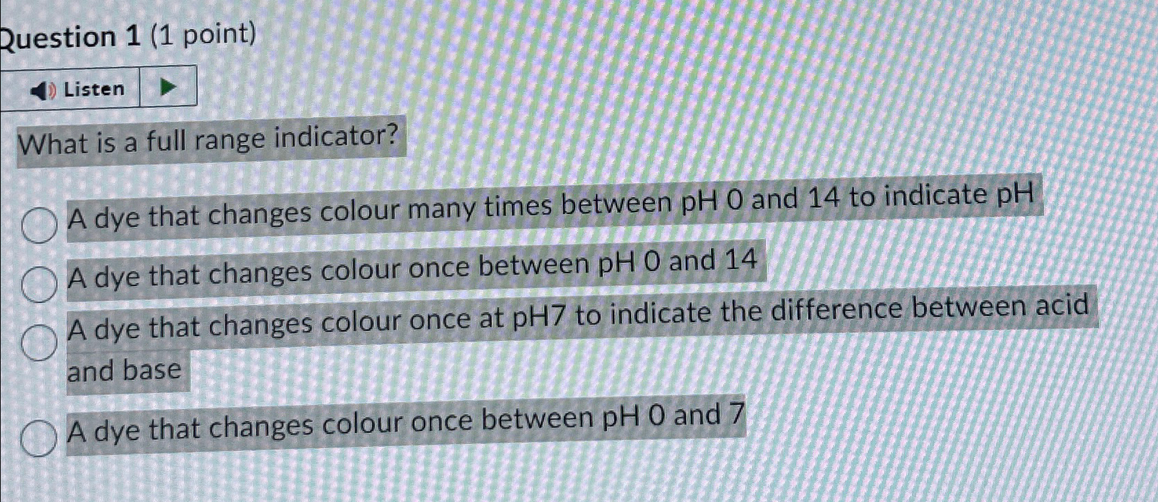 Solved Question 1 (1 point)ListenWhat is a full range | Chegg.com Solved Question 1 (1 point)ListenWhat is a full range | Chegg.com