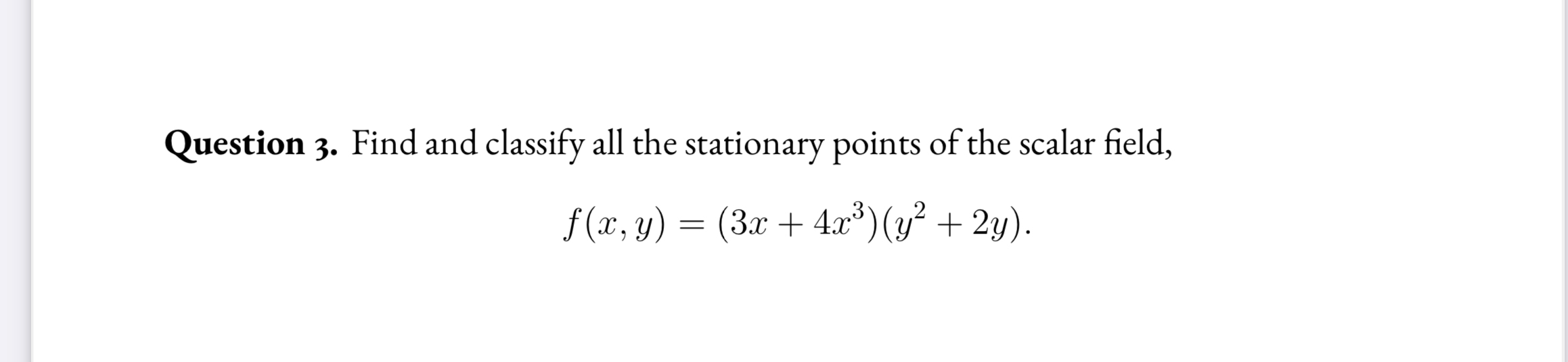 Solved Question 3. ﻿Find and classify all the stationary | Chegg.com