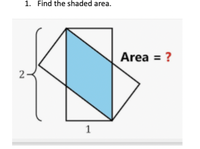 Solved find the shaded area | Chegg.com