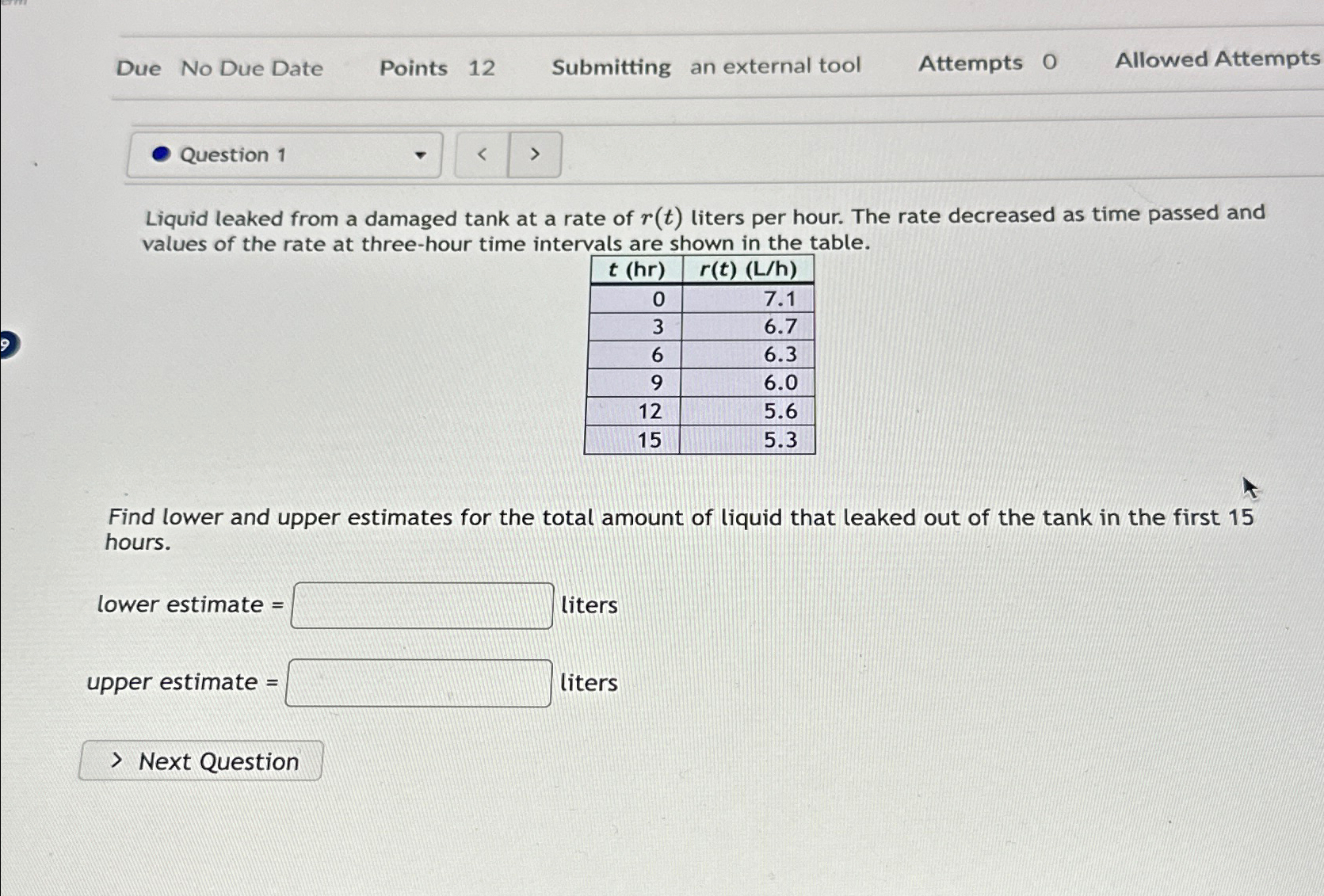 Solved Due No Due DatePoints 12Submitting an external | Chegg.com