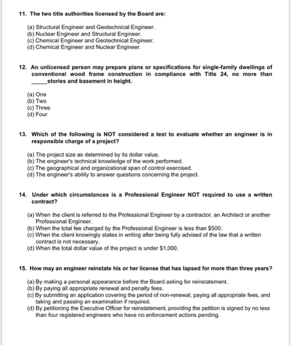 Solved 11. The two title authorities licensed by the Board | Chegg.com