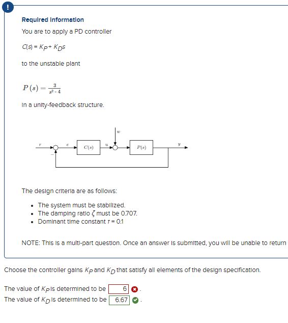 Solved Required InformationYou are to apply a PD | Chegg.com