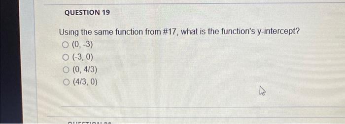 Solved Using the same function from \#17, what is the | Chegg.com