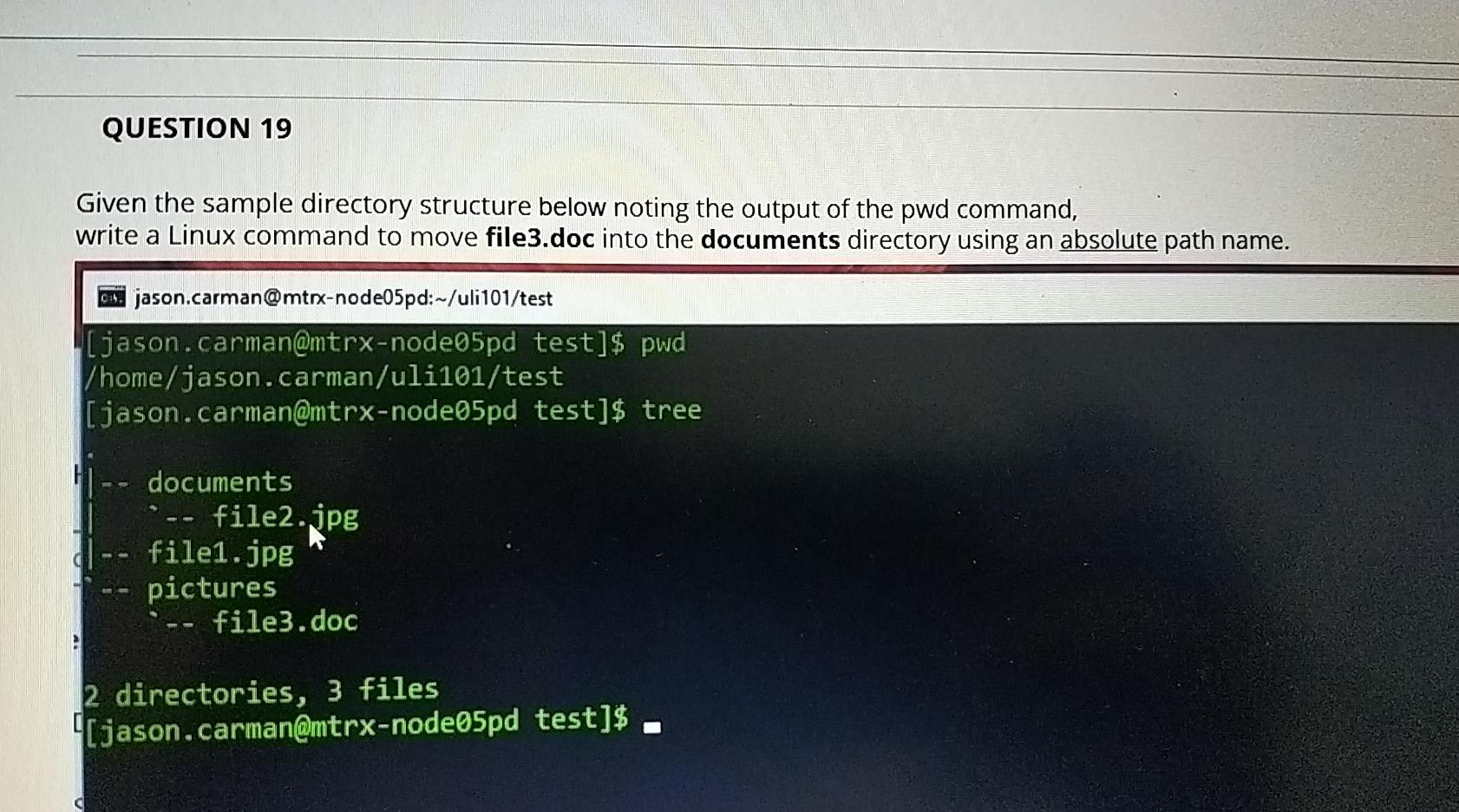 Solved QUESTION 3 Which of the following is NOT a file | Chegg.com