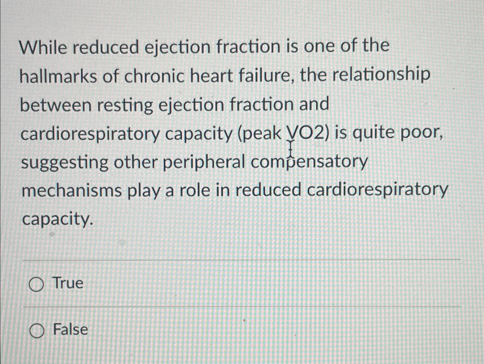 While reduced ejection fraction is one of the | Chegg.com