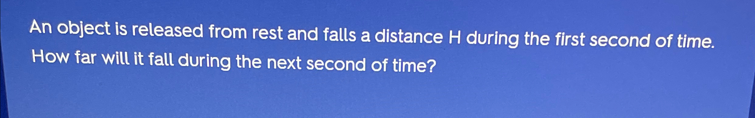Solved An object is released from rest and falls a distance | Chegg.com