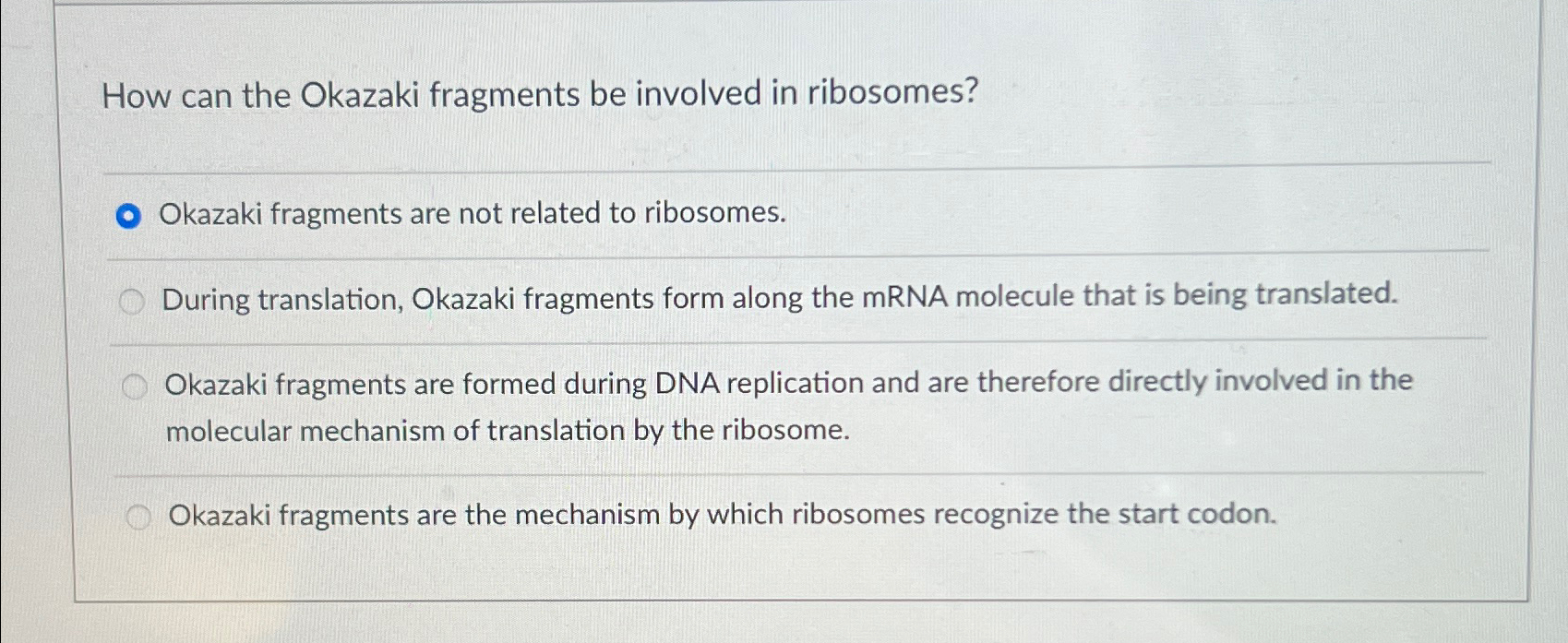 Solved How can the Okazaki fragments be involved in | Chegg.com