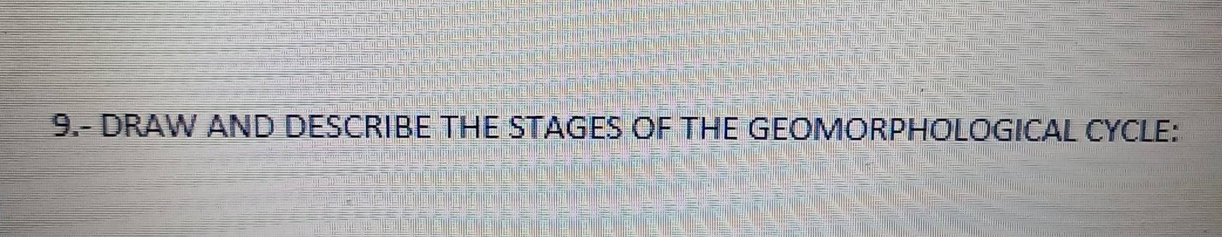 Solved 9.- DRAW AND DESCRIBE THE STAGES OF THE | Chegg.com