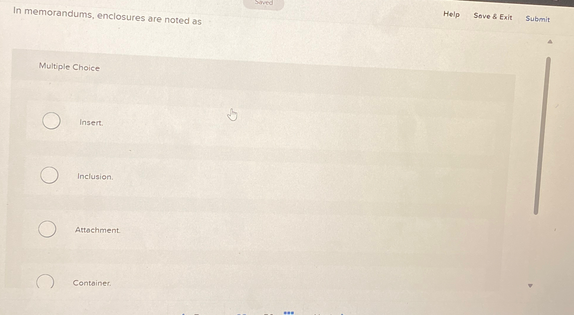 Solved In memorandums, enclosures are noted asHelpSave & | Chegg.com