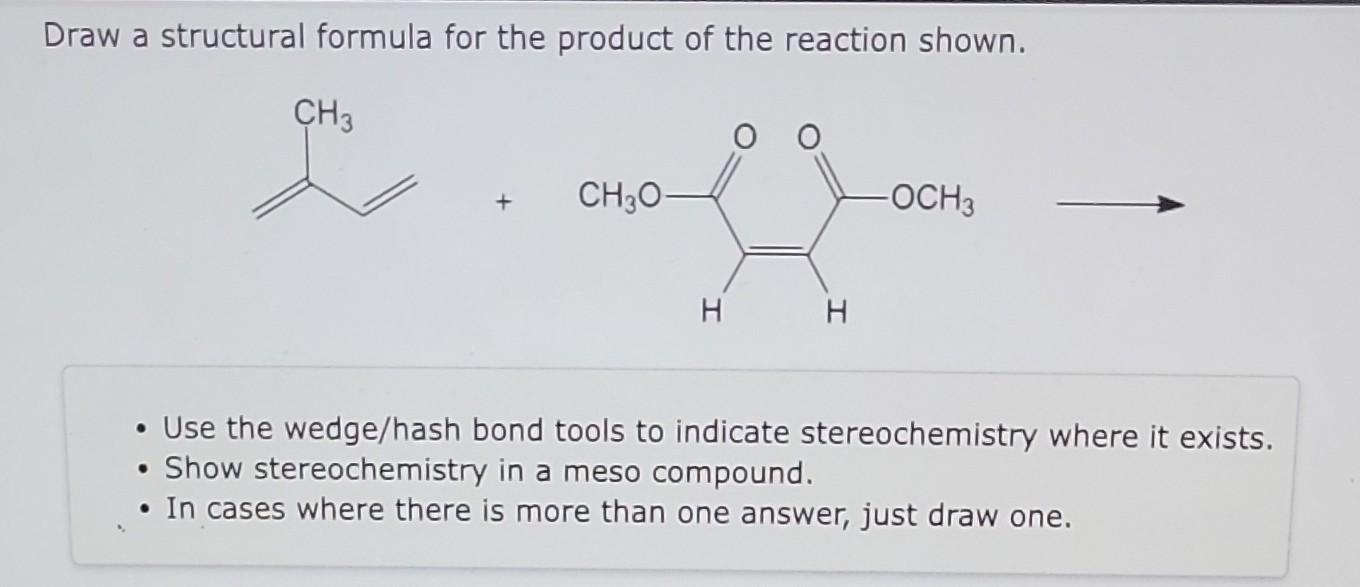Solved Draw a structural formula for the product of the | Chegg.com