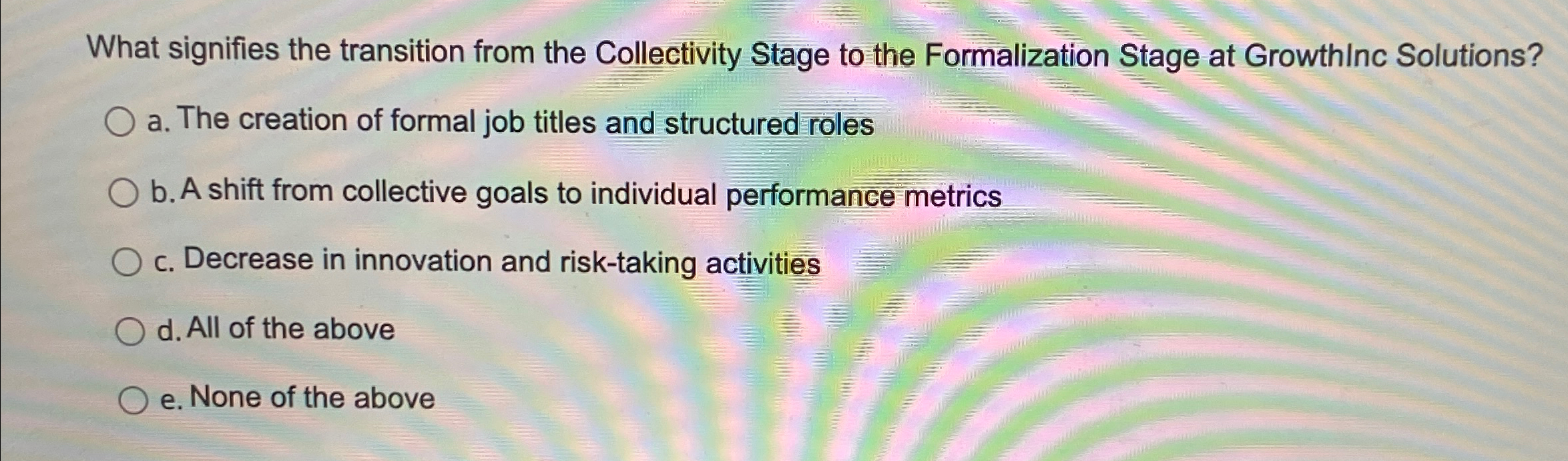 Solved What signifies the transition from the Collectivity | Chegg.com