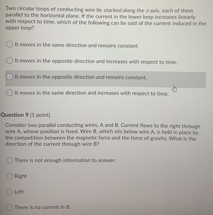 Solved Two circular loops of conducting wire lie stacked | Chegg.com