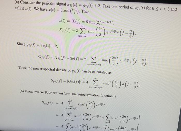 Solved Problem 1. Consider the periodic signal shown in | Chegg.com