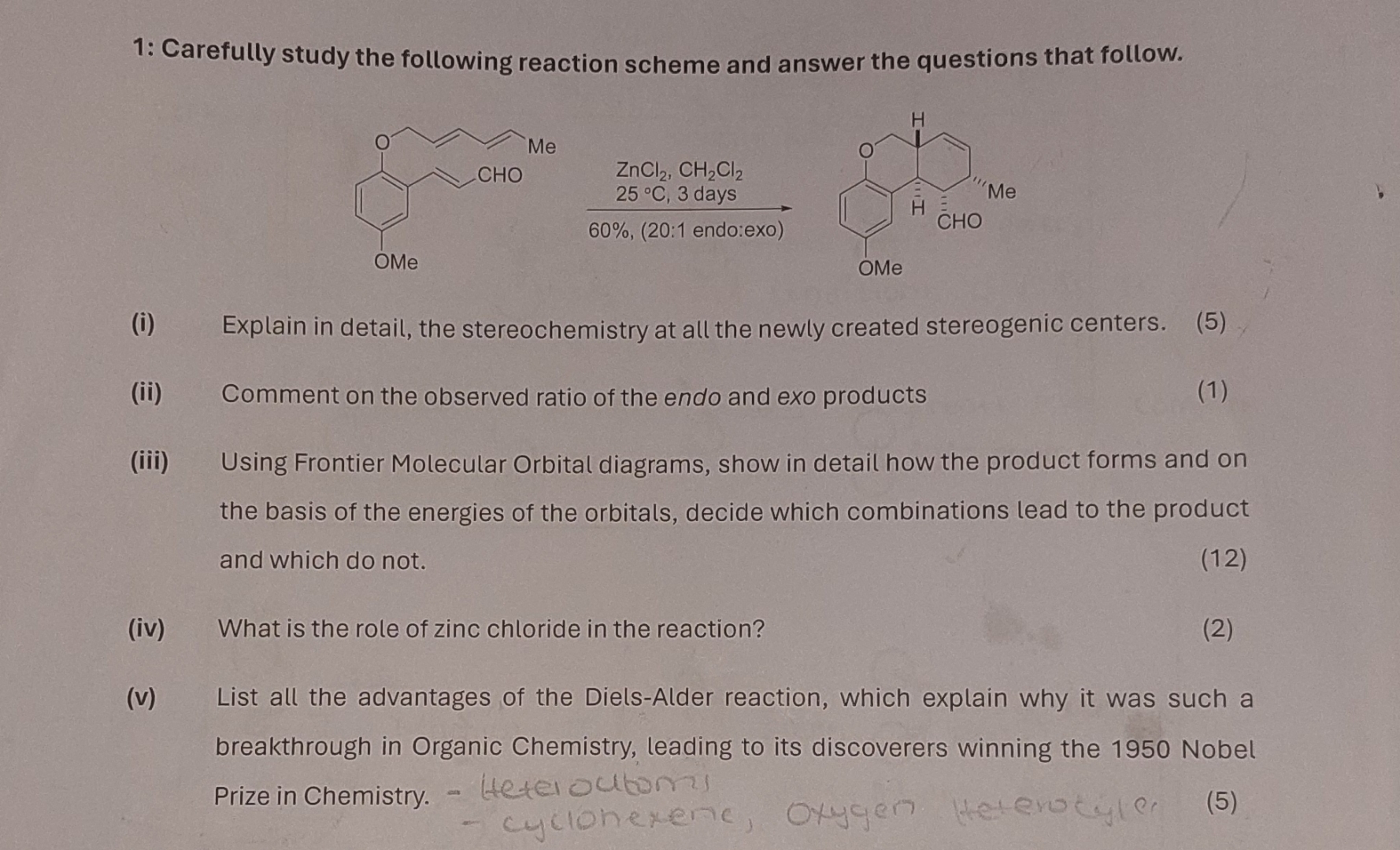 Solved 1: Carefully study the following reaction scheme and | Chegg.com
