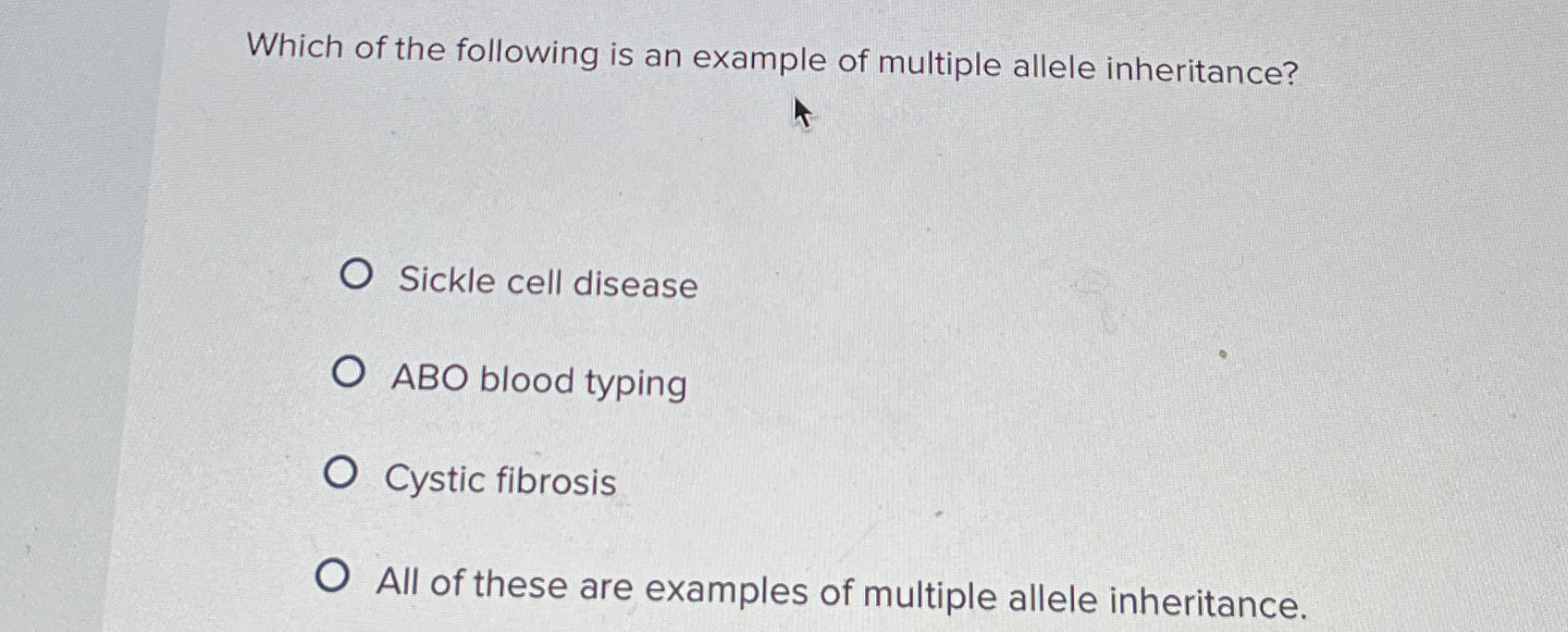 Solved Which of the following is an example of multiple | Chegg.com