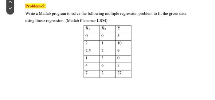 Solved Write a Matlab program to solve the following | Chegg.com