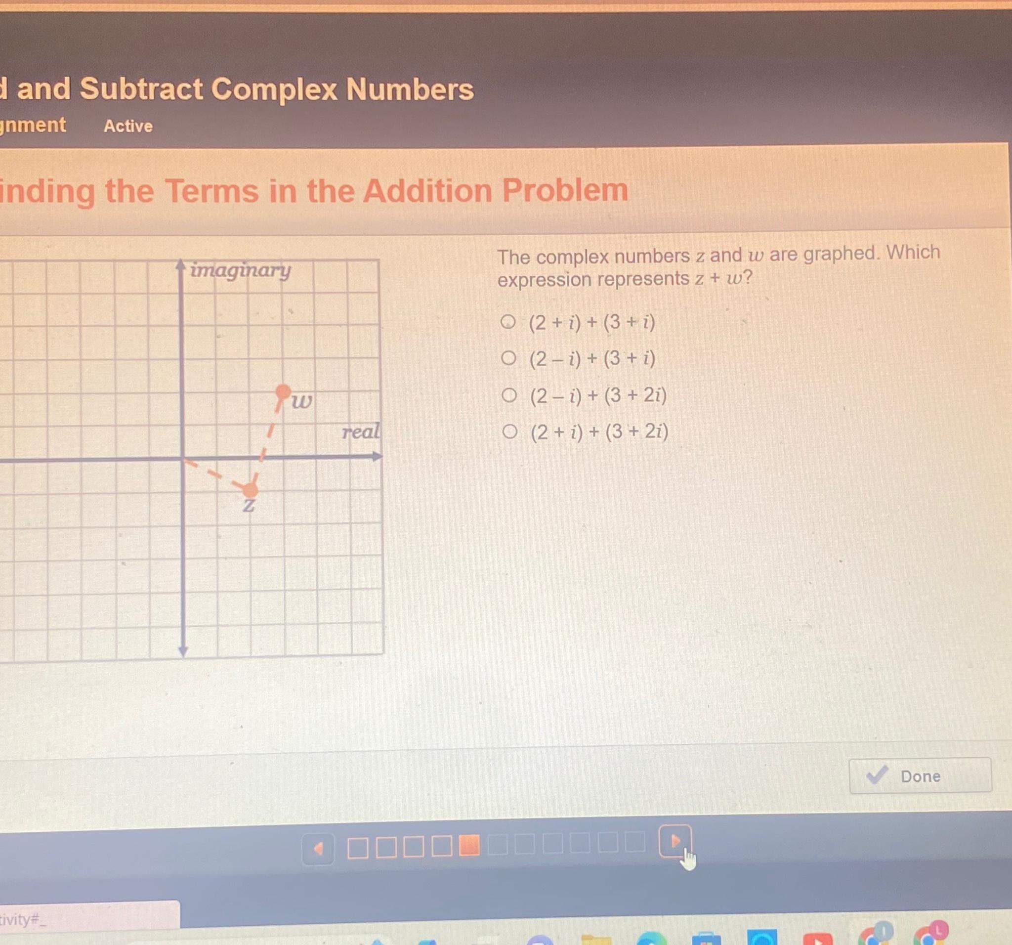 Solved and Subtract Complex NumbersjnmentActiveinding the | Chegg.com