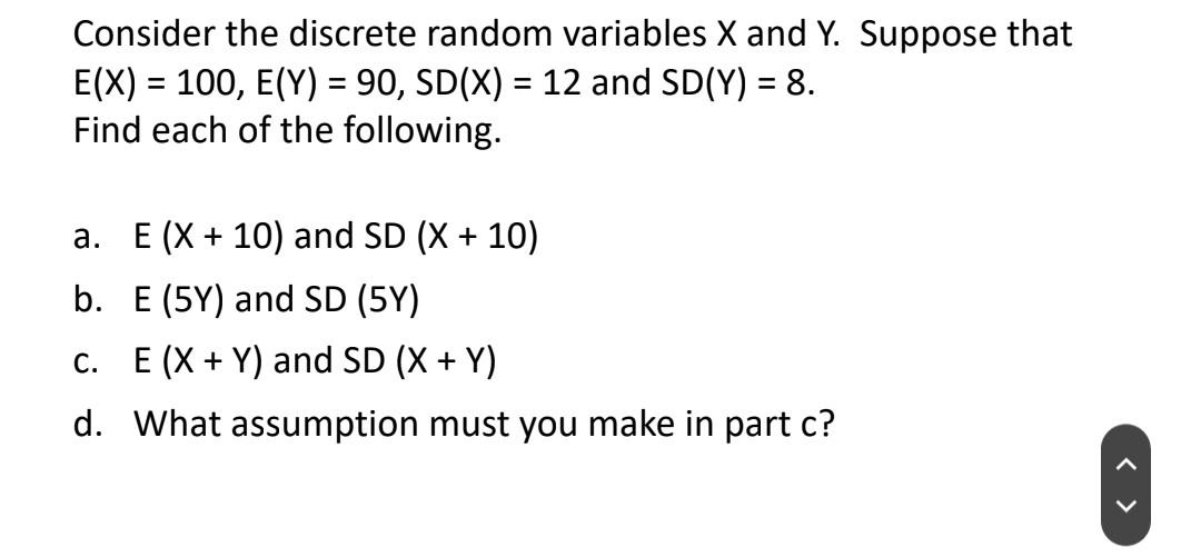 Solved Consider the discrete random variables \\( | Chegg.com