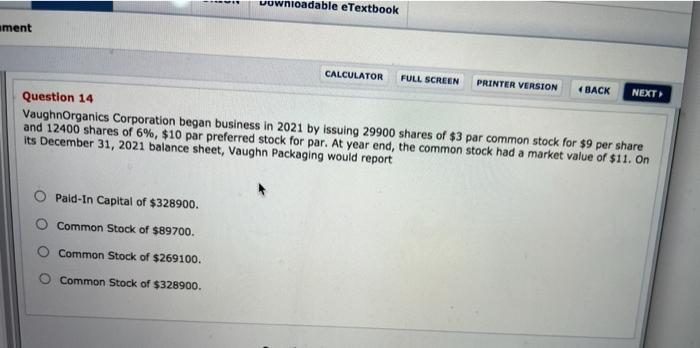 Solved ownloadable eTextbook ament CALCULATOR FULL SCREEN | Chegg.com