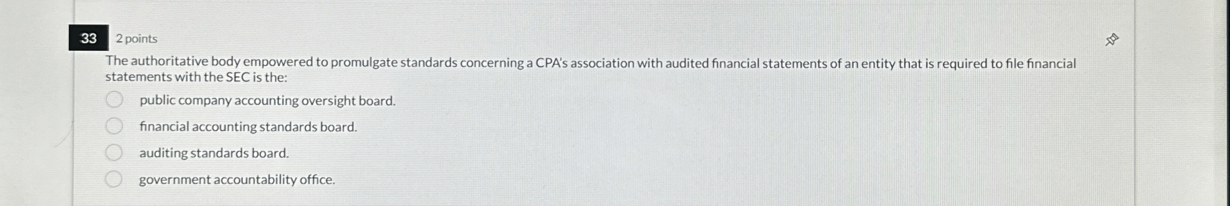 Solved 332 ﻿pointsThe authoritative body empowered to | Chegg.com